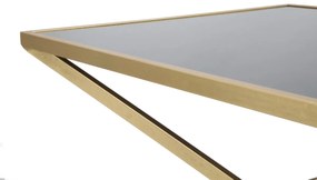 Designový konferenční stolek Malinda 110 cm černý / zlatý