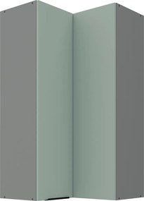 ARIA sa | horní kuchyňská skříňka 60x60 GN-108 2F (90°) rohová s policemi | EXTRA VYSOKÁ | 60x60 cm | antracit/aquamarine