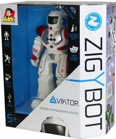 MaDe 01889 - Zigybot Robot Viktor 27cm, 21 funkcí, červený