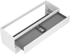Mexen Orio, koupelnová skříňka pod umyvadlo 140 cm, 2 zásuvky, bílá matná, 91A10-14047-2-BFF01