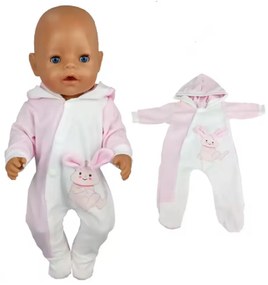 Oblečky pro American girl a Baby Born 43 cm Varianta: A19 overal se zajíčkem