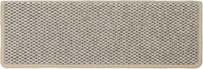 Samolepící nášlapy na schody vzhled sisal 15ks 65x21x4cm zelené 326887