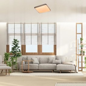 Rabalux Hnědé stropní LED svítidlo Druzor hranaté 480x480mm 40W 71166