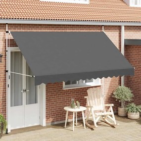 vidaXL Ručně zatahovací markýza 350 cm [43229] Barva: antracitová