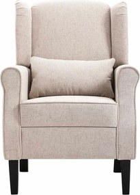 Křeslo béžové textil 248614