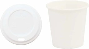Papírové kelímky na kávu s víčky 1000 pcs 4oz 100ml 3325215