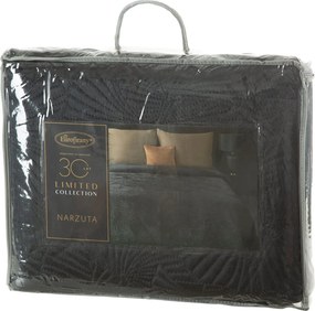 PŘEHOZ NA POSTEL LIMITED COLLECTION MUSA 220X240 CM ČERNÁ