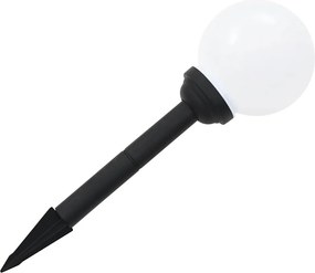 Zahradní solární lampy 6 ks LED kulovité 20 cm RGB 277126