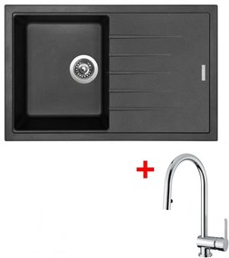 Sinks BEST 780 Metalblack+MIX P BE78074MIPCL