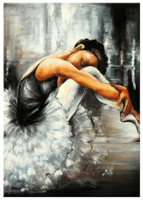 Gario Ručně malovaný obraz Spící baletka Rozměry: 70 x 100 cm