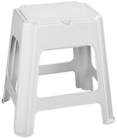 Aqualine Koupelnová stolička s úložným prostorem, bílá - 90902W