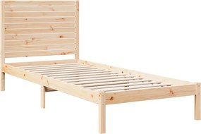 Prodloužený rám postele bez matrace 90 x 220 cm masivní dřevo 3309309