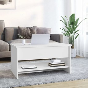 vidaXL Konferenční stolek 80 x 50 x 40 cm kompozitní dřevo [809656] Barva: Bílá