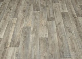 Breno PVC CHROMETEX Tavel 594 – tmavé dřevo, šíře 400 cm