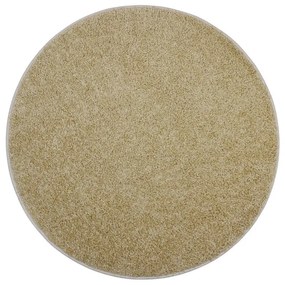 Vopi koberce AKCE: 300x300 (průměr) kruh cm Kusový koberec Color shaggy béžový kruh - 300x300 (průměr) kruh cm