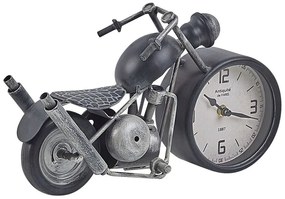 Černo-stříbrné stojící hodiny BERNO Beliani