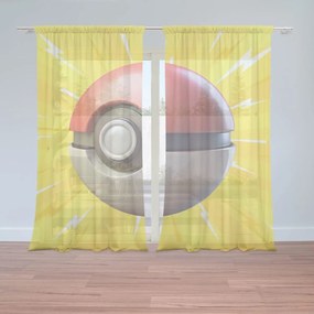 Sablio Záclony Pokemon ball Exploze: 2ks 150x250cm