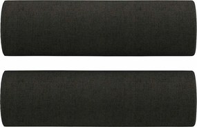3dílná sedací souprava s polštáři černá textil 3201830