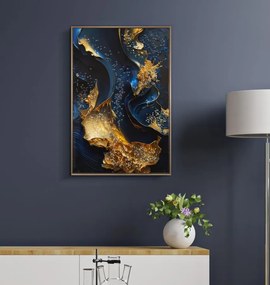 Obraz Andromeda B 60x90 cm modrý/zlatý