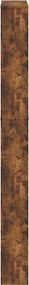 Botník se zrcadlem 5patrový kouřový dub 63 x 17 x 169,5 cm 3228283