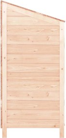 Zahradní kůlna 102 x 52 x 112 cm masivní jedlové dřevo 152182