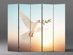 Liox Paraván bílá holubice Rozměr: 225 x 180 cm