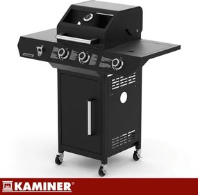 Plynový gril 2+1 10kW Varen Black 3.0 Kaminer