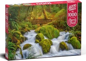 CHERRY PAZZI Puzzle Lesní vodopád / 1000 dílků / 70 x 50 cm