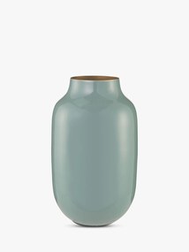 HOME DECO, Váza kovová, Oval Blue, 14 cm