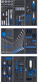BGS 6061, Dílenský vozík | 7 zásuvek | se 120 nástroji