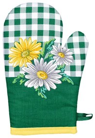 Kuchyňská chňapka GERBERA zelená