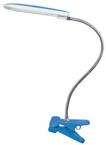 ACA DECOR Stolní LED lampa Clip 2 modrá