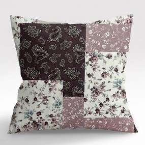 Ervi povlak na polštář FLANELOVÝ - Patchwork růžový, různé rozměry