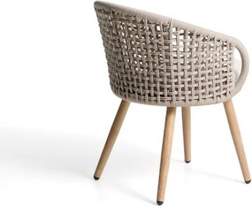 Taupe polstrovaná zahradní židle Lidario – Kave Home