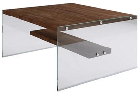 Designový konferenční stolek Quanda 75 cm vzor ořech