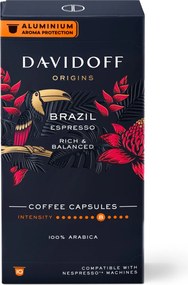 Tchibo - Davidoff Café Origins Brazil Espresso − 10 kapslí - Intenzita: 8/12