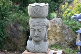 Květináč - hlava Buddha 100 cm