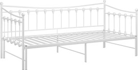 Rám vysouvací postele/pohovky bílý kovový 90 x 200 cm 324759