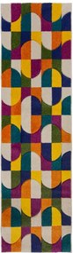 Flair Rugs, Běhoun Spectrum Chacha Multi, 66x230, vícebarevná, chodba / předsíň