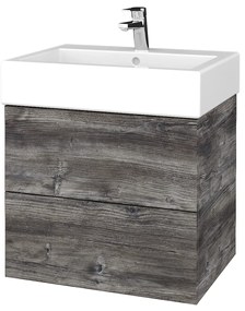 Dřevojas Koupelnová skříň VARIANTE SZZ2 60 Varianta: N01 Bílá lesk / N08 Cosmo
