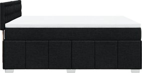 Box spring postel s matrací černá 160x200 cm textil 3289435