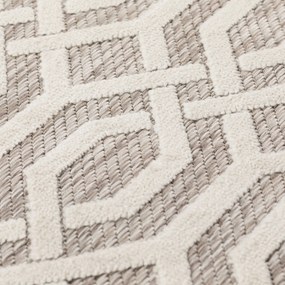 Flair Rugs koberce Kusový koberec Piatto Mondo Natural kruh – na ven i na doma - 160x160 (průměr) kruh cm