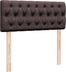 Box spring postel s matrací tmavě hnědá 120x190 cm textil 3285837