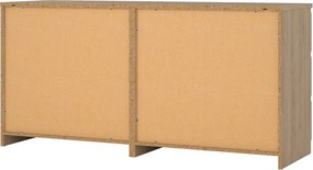 Komoda v dekoru dubu v přírodní barvě 154x76x50 cm Naia – Tvilum