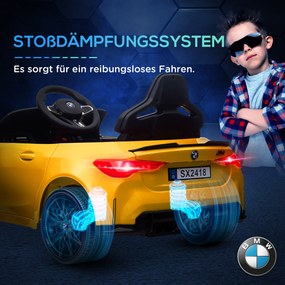 Dětské elektroauto AIYAPLAY 12V s dálkovým ovládáním 2.4G, zavěšením, měkkým startem, MP3, USB, LED světly, klaksonem, rychlostí 3-5 km/h, pro děti 3…