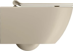 GSI GSI, PURA závěsná WC mísa, Swirlflush, 55x36 cm, creta dual-mat, 881508