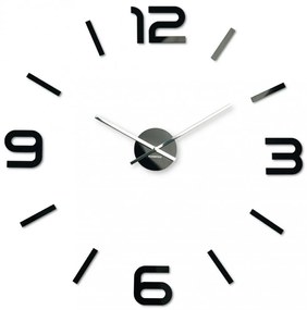 Designové nalepovací hodiny 80 cm Bílá