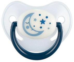 Canpol babies Šidítko anatomické silikonové Night Dreams 1 ks Canpol Babies 6-18 měs. Modrá