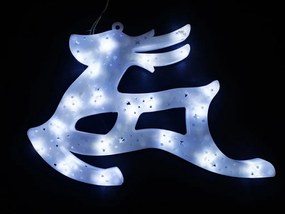 Vánoční svítící LED dekorace - jelen,různé barvy a velikosti Barva: Teplá bílá, Velikost (cm): 30cm