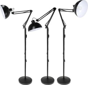 Brilagi - Flexibilní stojací lampa TASKER 1xE27/60W/230V 157 cm černá